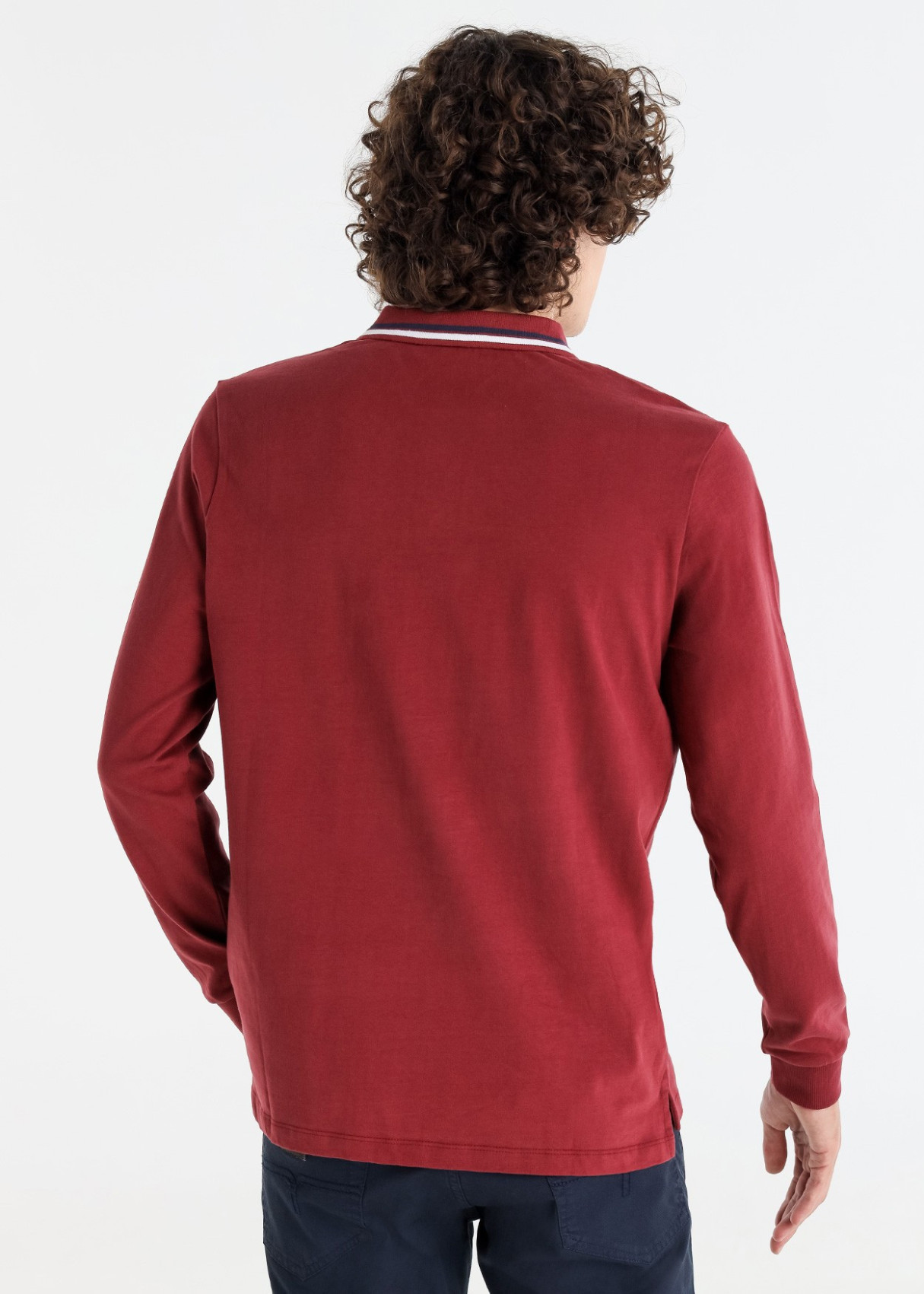 Camiseta Polo Roja Espalda Playera Polo Para Profesor Rojo Moda