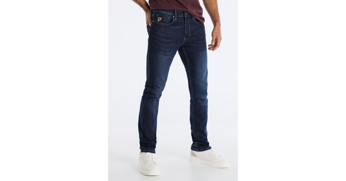 Vaqueros Cinco Bolsillos Slim Fit ROBIN THALIE azul